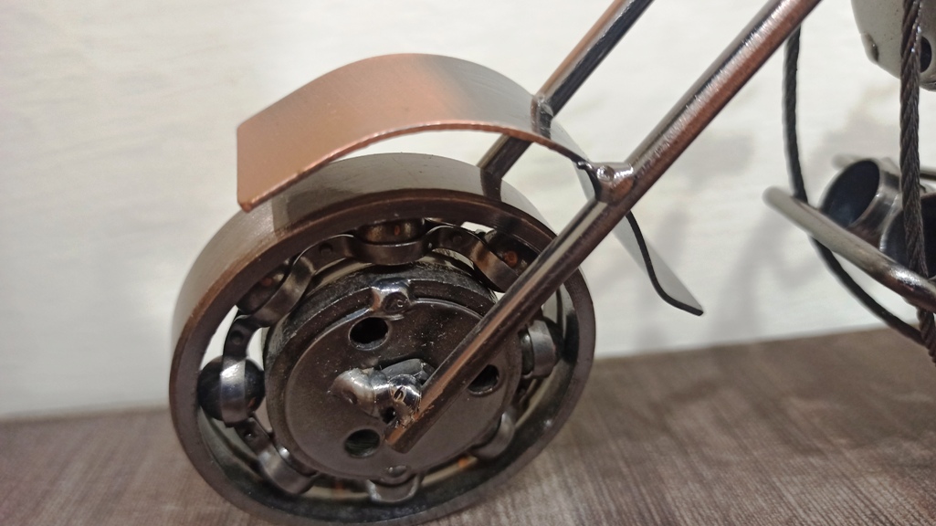 Antique Metal/Brass Motorcycle Art Sculpture – HiFi Shop