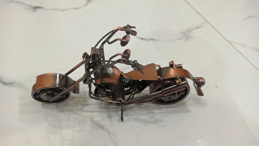 Antique Metal/Brass Motorcycle Art Sculpture – HiFi Shop